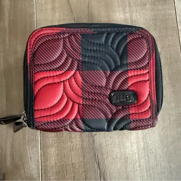 lug | Bags | Lug Splits Zip Around Wallet Rfid Accordion Buffalo Plaid ...
